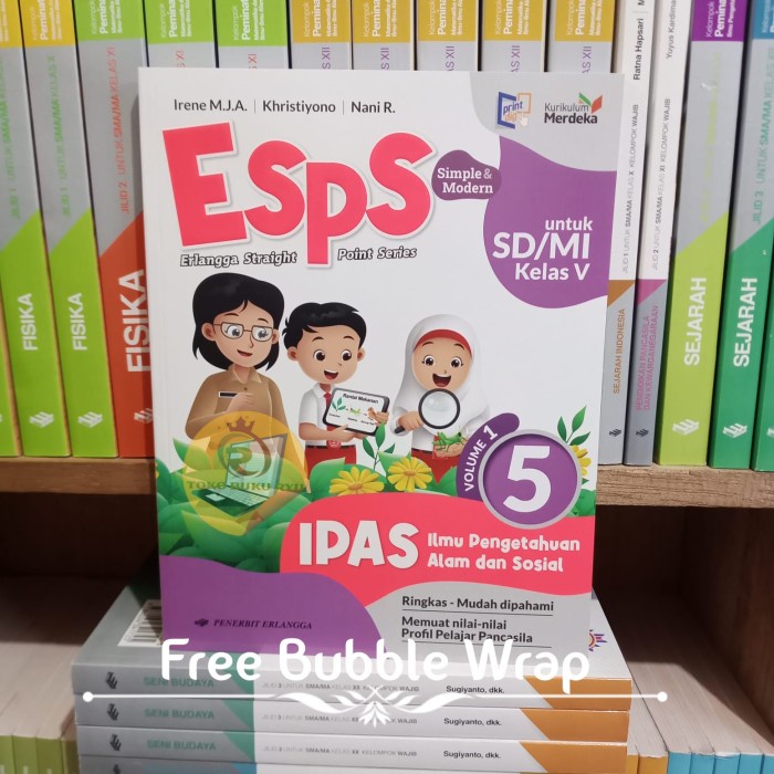 Jual Terlaris Buku Esps Ipas Kelas 5 Sd Volume 1 Kurikulum Merdeka Erlangga | Shopee Indonesia