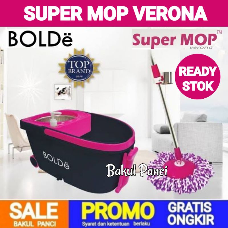 Jual BOLDe ALAT PEL LANTAI SUPER MOP VERONA - RODA ORIGINAL STAINLESS ...