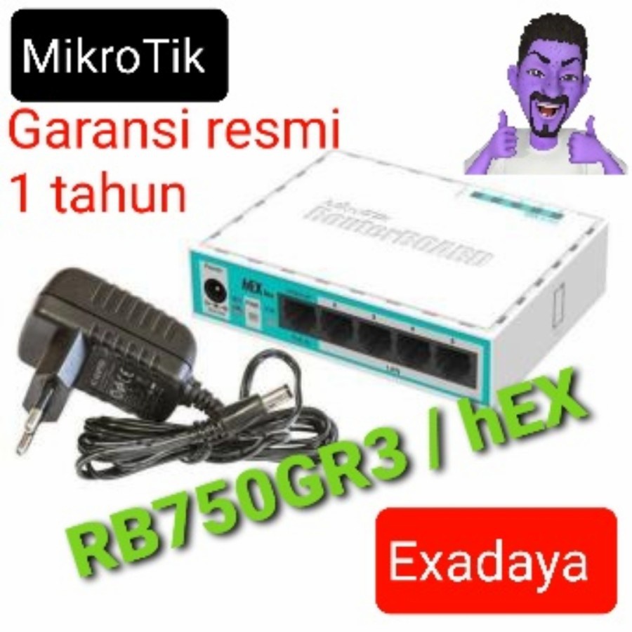 Jual Mikrotik Routerboard RB750Gr3 ( hEX ) 5 Port Gigabit | Shopee ...