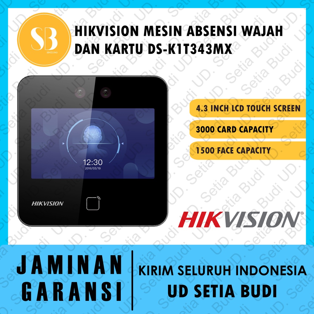Jual Hikvision Face Recognition Acces Control DS-K1T343MX | Shopee Indonesia