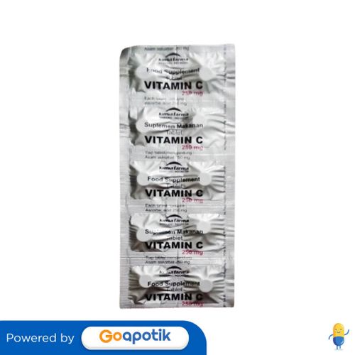 Jual VITAMIN C KIMIA FARMA 250 MG STRIP 10 TABLET | Shopee Indonesia