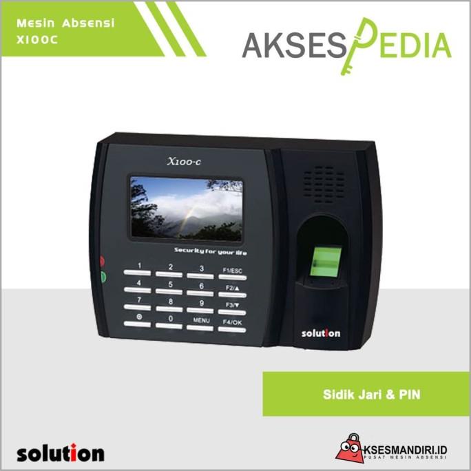 Jual Mesin Absensi Murah Fingerprint Solution X100C | Shopee Indonesia