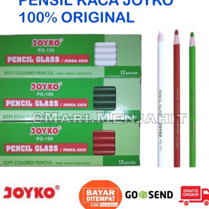 Jual Pensil Kaca Joyko PG-100 - Glass Pencil Untuk Penanda Kain ...