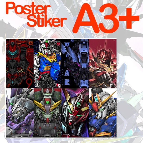 Jual Sticker Vinyl | Cromo | Poster Artpaper A3+ A3 & A4 | gundam ...