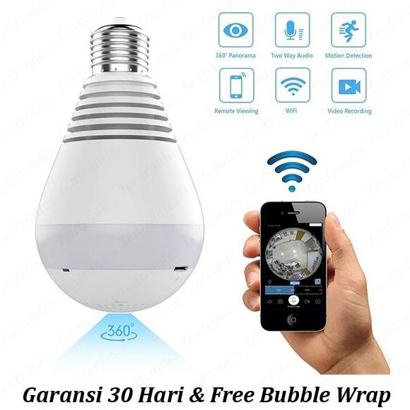Jual Cctv Ip Camera 2Mp Lampu Bulb Panorama Fisheye 360 80 Pro Bohlam ...