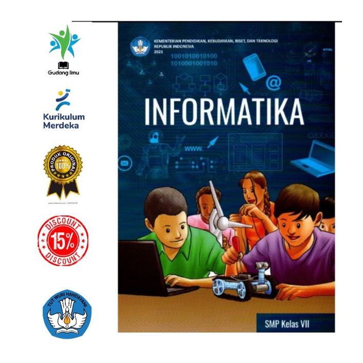 Jual Buku Paket Kurmer Informatika Untuk Siswa SMP/MTS Kelas 7/VII Kurikulum Penggerak Merdeka ...