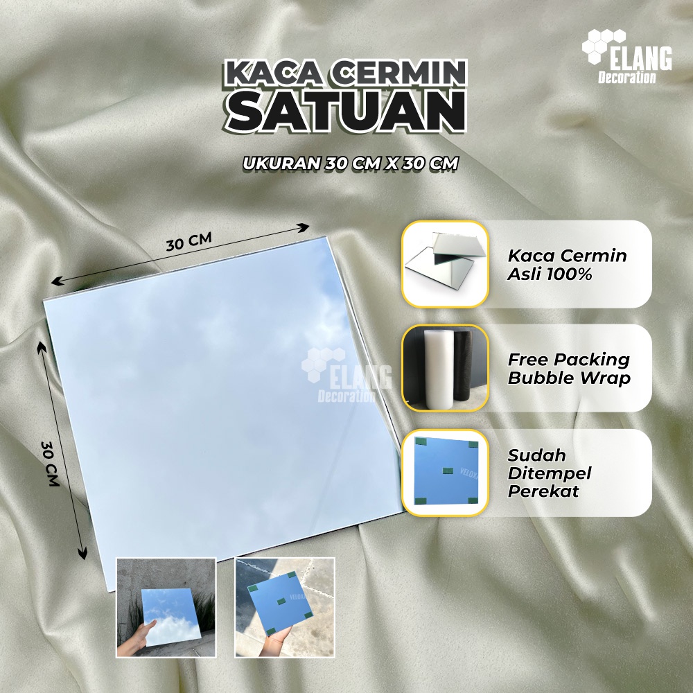 Jual MT3 KACA CERMIN FULL BODY UKURAN 120CM / SATU PAKET CERMIN ...