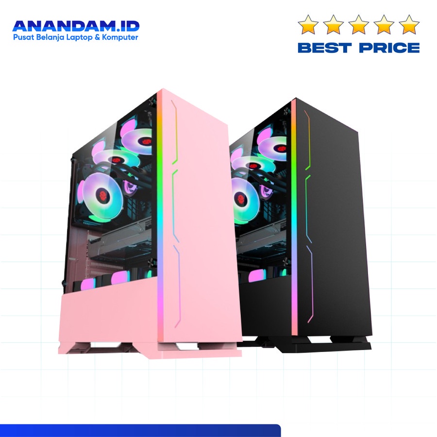 Jual Casing Simbadda Battleground BG 10 RGB ATX GAMING CASE USB 3.0 ...