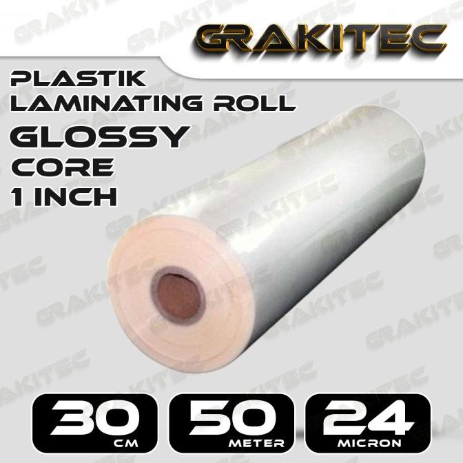 Jual Plastik Laminating Roll Glossy 30cm x 50m x 27MiC | Shopee Indonesia