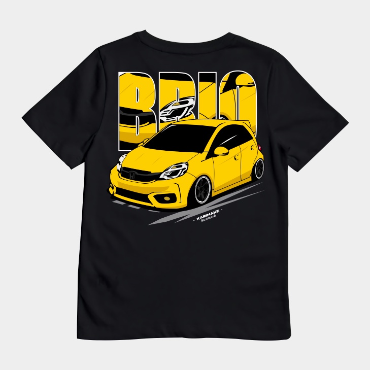 Jual KRMK Kaos T Shirt Baju Distro Anak Unisex Gambar Mobil HONDA BRIO STREET WEAR | Shopee ...