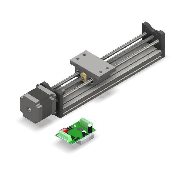 Jual Linear Z Axis Complete kit Nema 23 + TB6560 400mm lead screw 8mm ...
