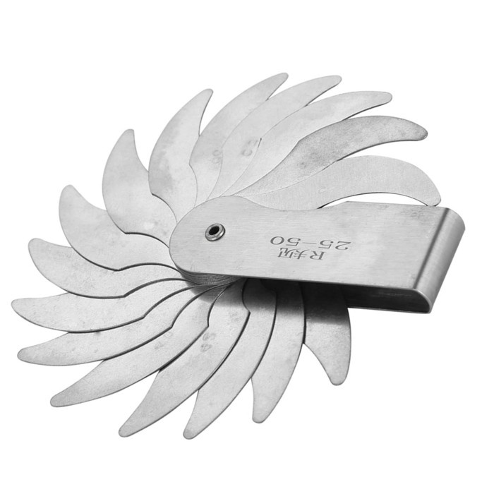Jual MUST HAVE!! ALAT UKUR RADIUS R25-50 RADIUS GAUGE FILLET CONCAVE ...