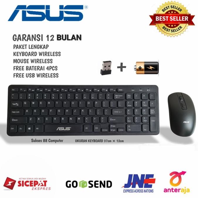 Jual Asus Wireless Keyboard And Mouse Set Combo GKM520 Keys Fullsize | Shopee Indonesia