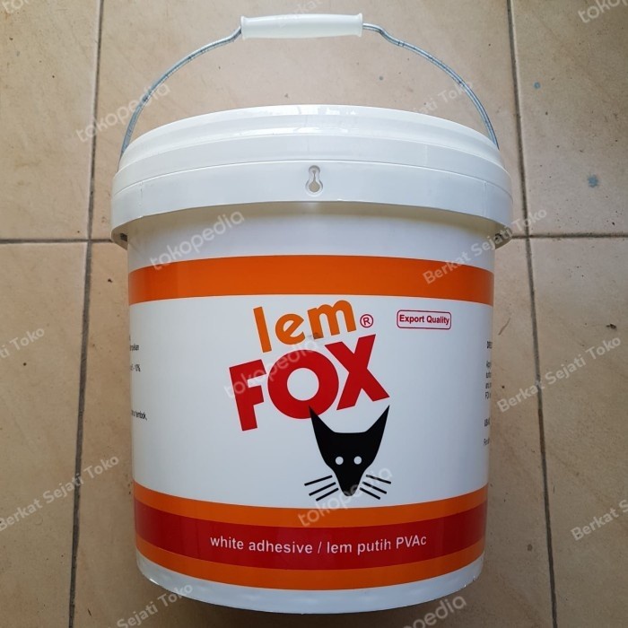 Jual Lem Fox Putih Lem Putih Pvac Ember Merah 10Kg 10 Kg Plamur Kayu ...