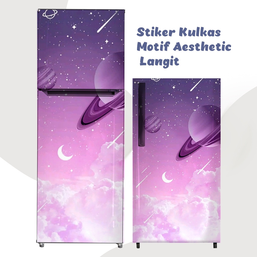 Jual Stiker Sticker Kulkas 1 pintu dan 2 pintu motif ART Langit ...