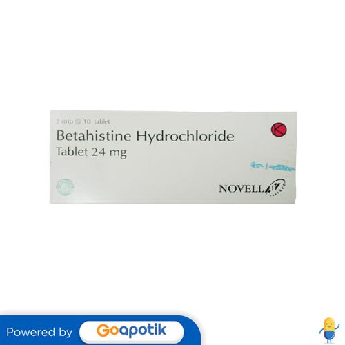 Jual BETAHISTINE HYDROCHLORIDE NOVELL 24 MG BOX 20 TABLET | Shopee ...