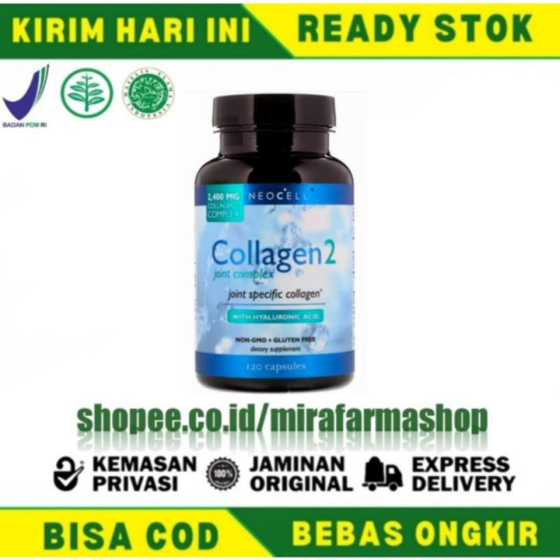 Jual Neocell Collagen Type 2 Joint Complex 2400mg Isi 120 Capsules ...