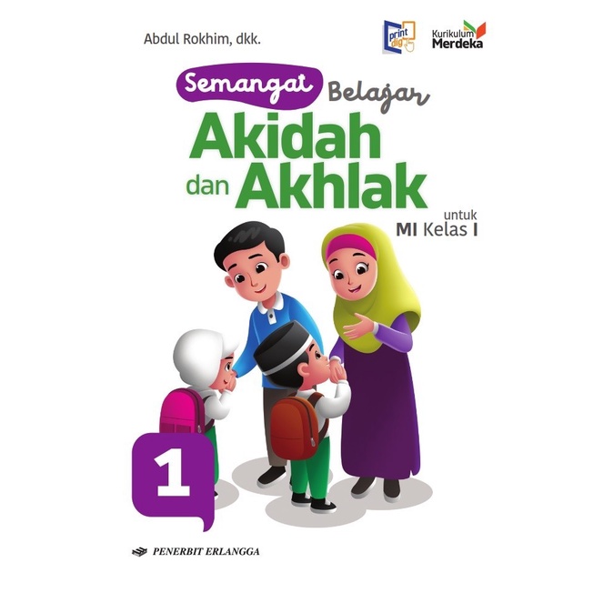 Jual 0092970240 - BUKU ERLANGGA ORIGINAL SEMANGAT BELAJAR AKIDAH & AKHLAK MI KELAS 1 KURIKULUM ...