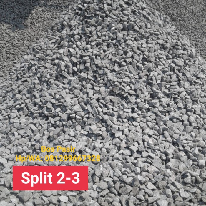 Jual Batu Split 2-3 Batu Cor (7 m3) Batu Pecah Kerikil Cor | Shopee ...