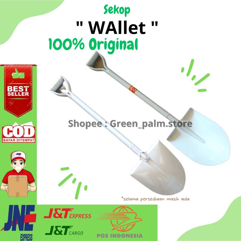 Jual sekop Runcing Merk WALLET Original Malaysia | Shopee Indonesia