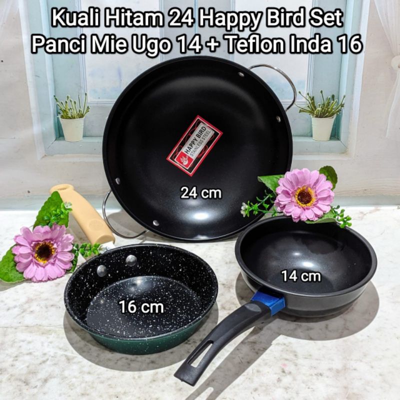 Jual KUALI HITAM SET 3PCS (UKURAN MASING2 TERTERA DI GAMBAR) | Shopee ...