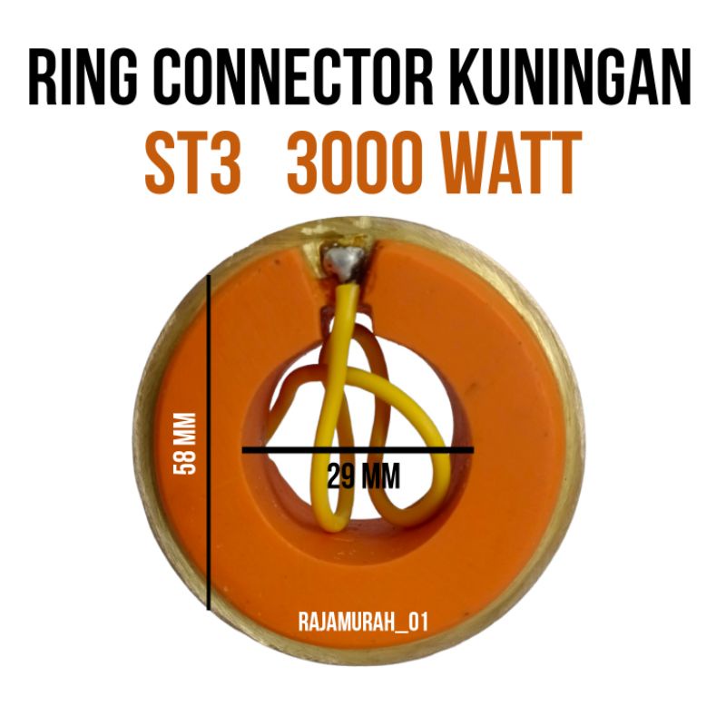 Jual Ring Konektor Kuningan Slip Ring Dinamo Listrik 3000 WAT Konektor ...
