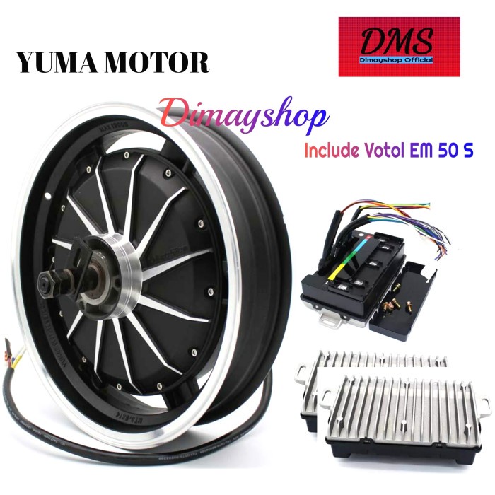 Jual Best Seller Bldc Yuma Motor 14 Inc 48V-72V 1500Watt Controller Em ...