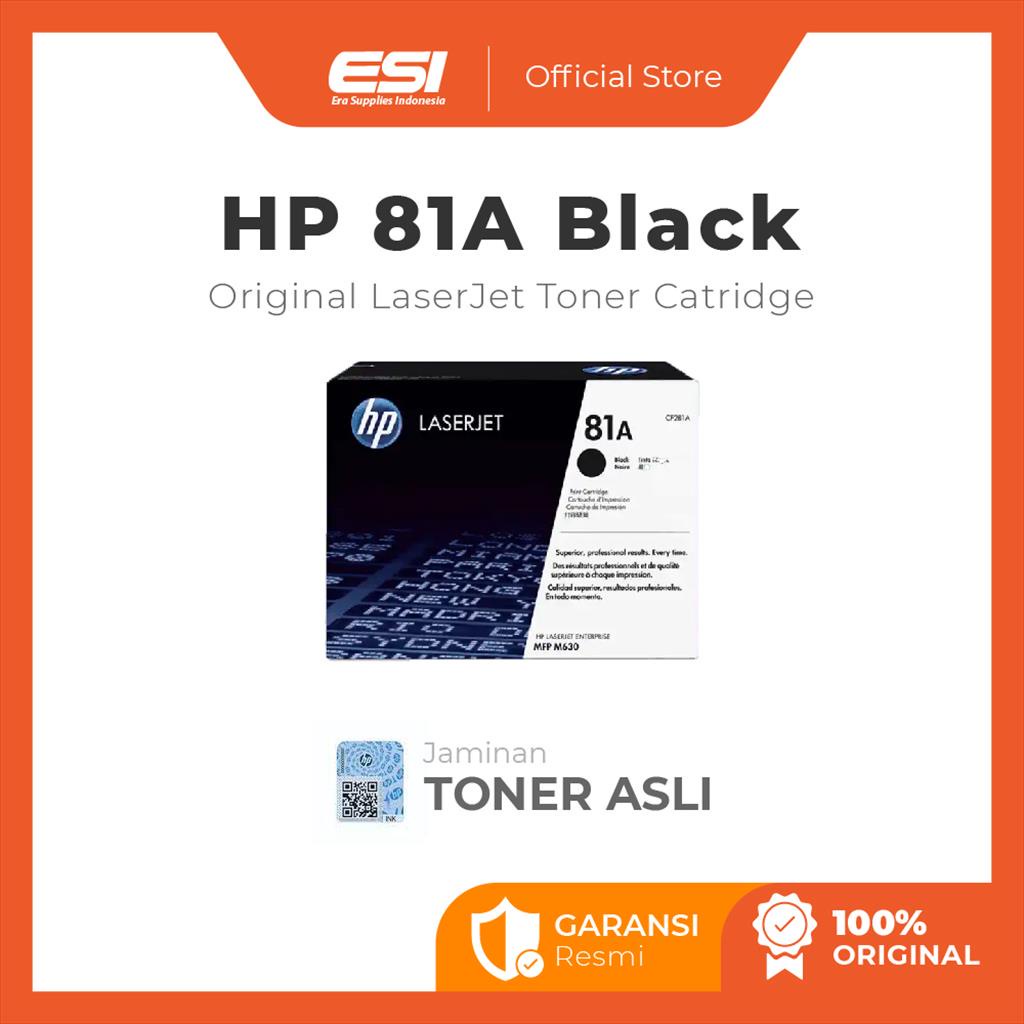 Jual HP 81A Black Original LaserJet Toner Cartridge (CF281A) | Shopee ...