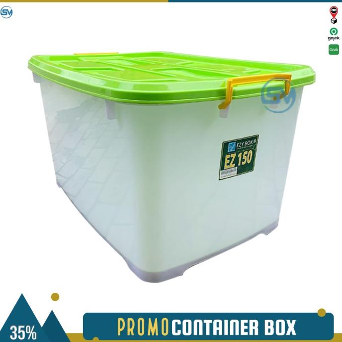Jual EZY CONTAINER BOX CB 150 LITER KOTAK PENYIMPANAN PLASTIK | Shopee ...