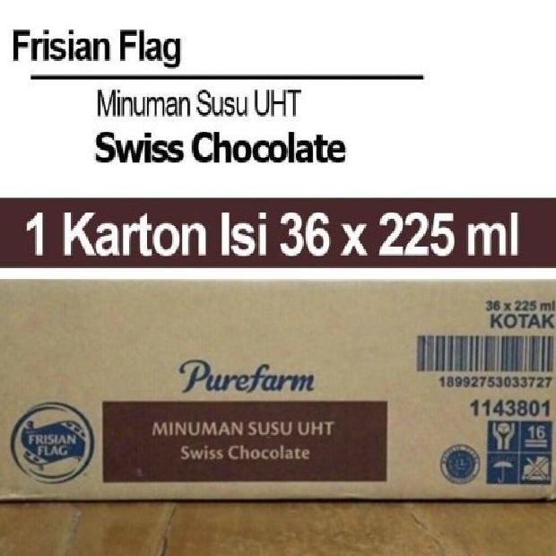 Jual Susu Frisian Flag UHT Swiss Chocolate 225 ml - 1 Dus isi 36 Pcs | Shopee Indonesia