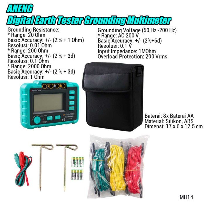 Jual MUST HAVE!! MEGGER INSULATION TESTER HIGH VOLTAGE MEGER METER ALAT ...