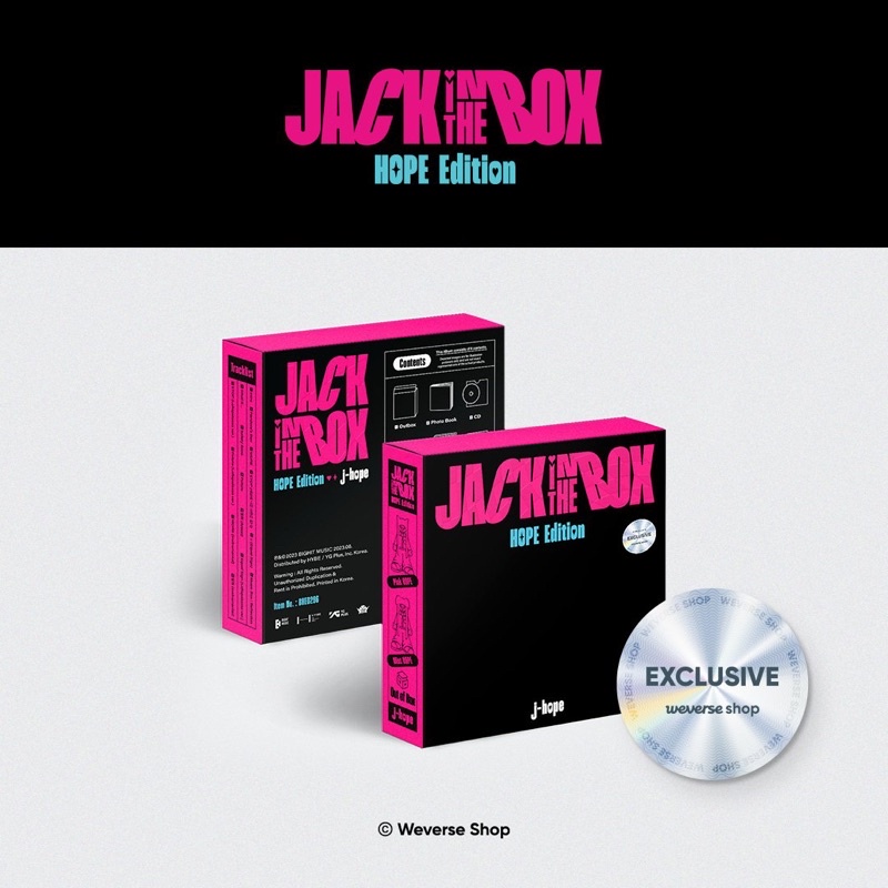 Jual BTS J-HOPE JACK IN THE BOX ALBUM (HOPE EDITION) | Shopee Indonesia