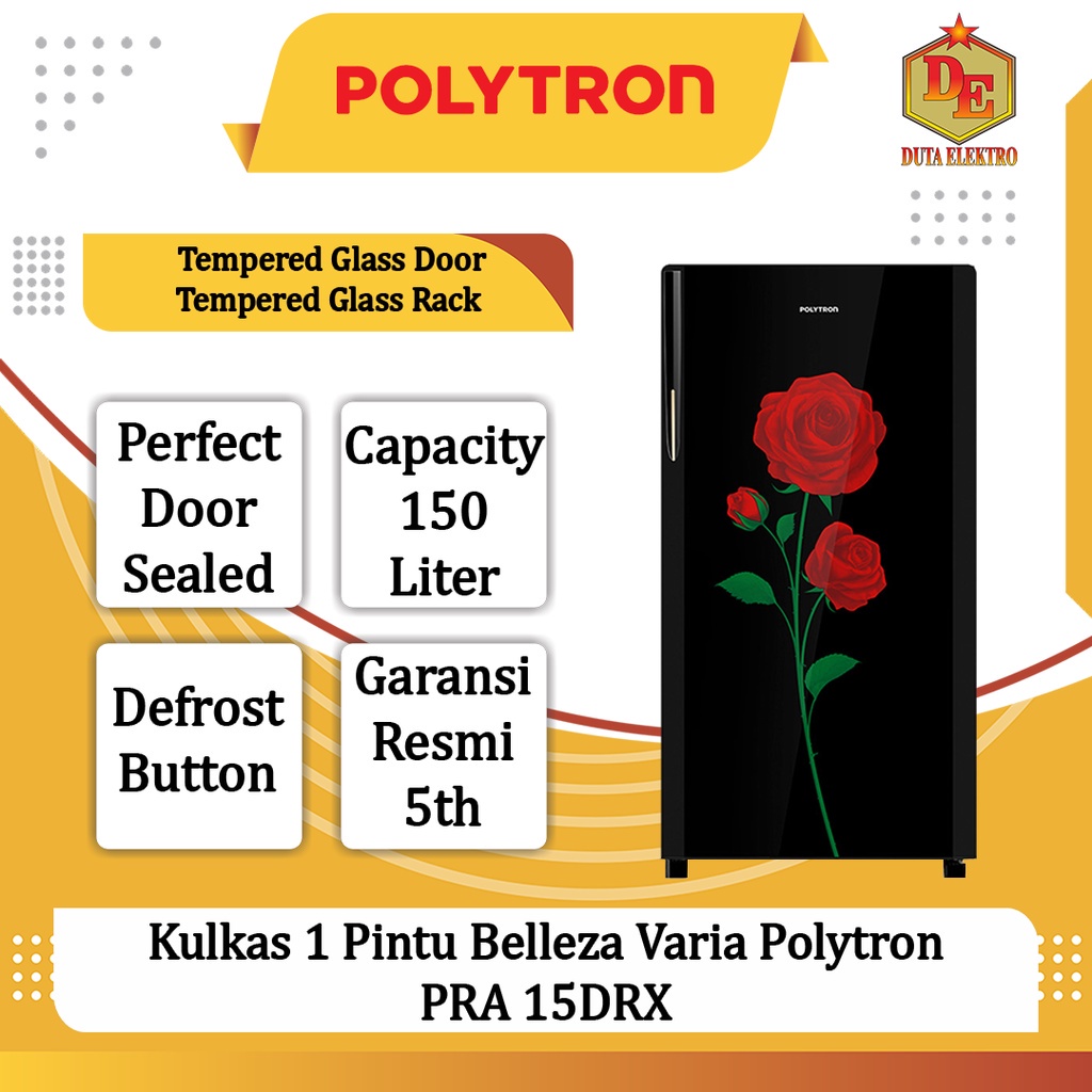 Jual Kulkas 1 Pintu Polytron PRA 15 DRX Belleza Varia | Shopee Indonesia