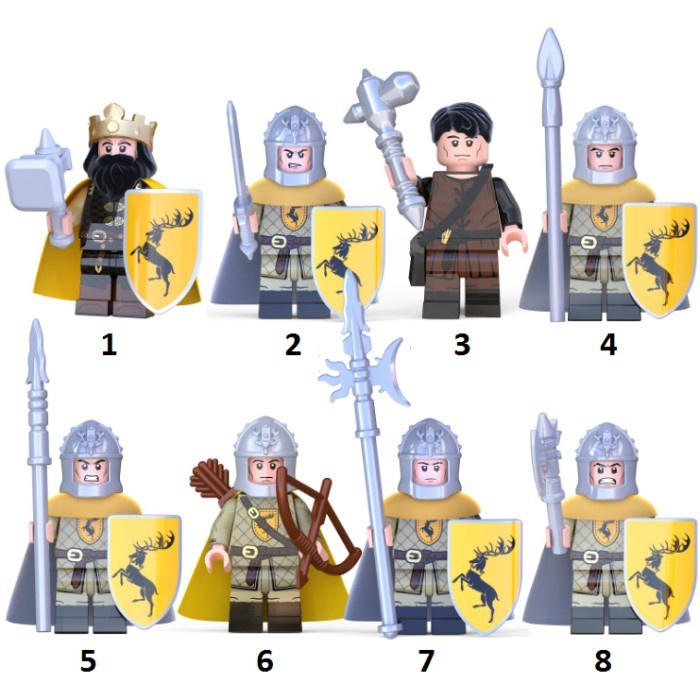 Jual Game of Throne Robert Gendry Baratheon House Army Minifigure Brick ...