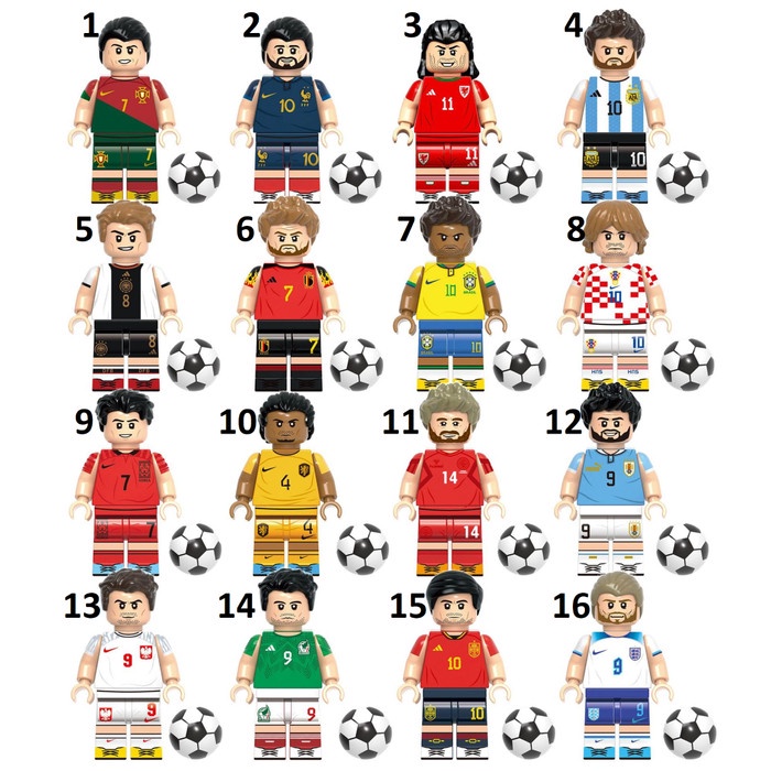 Jual Soccer Ronaldo Benzema Messi Raul Suarez Son Virgil Kane ...