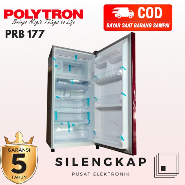 Jual MUST HAVE!! KULKAS 1 PINTU POLYTRON PRB 177 MOTIF GARANSI RESMI ...
