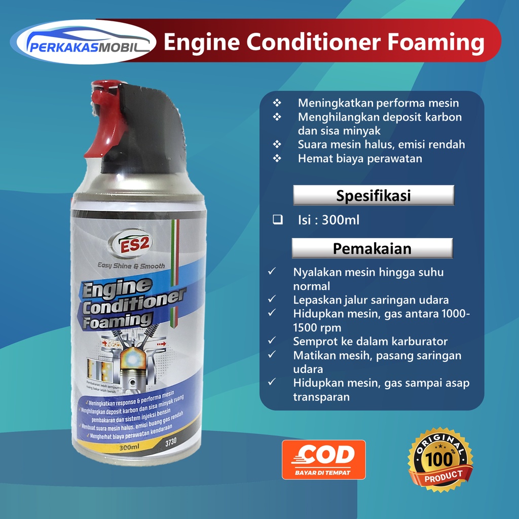 Jual ES2 Busa Pembersih Ruang Bakar dan Sistem Injeksi Mesin 300ml ...