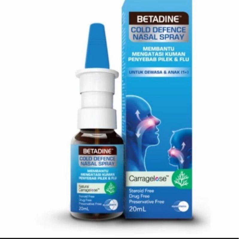 Jual BETADINE Nasal Spray 20ml - Obat Pilek dan Flu - Anti Kuman Untuk ...
