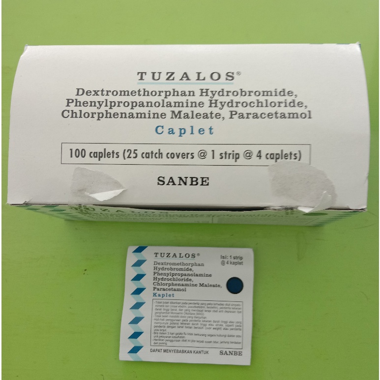Jual Obat Batuk dan Flu Tuzalos Strip isi 4 Kaplet | Shopee Indonesia