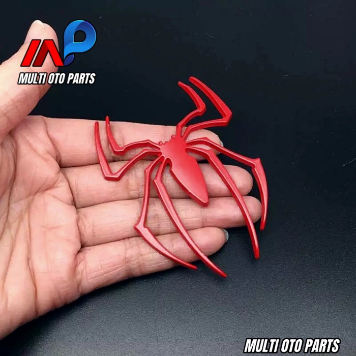 Jual Sticker Emblem Metal 3D Spider Logo Superhero Marvel Spiderman ...