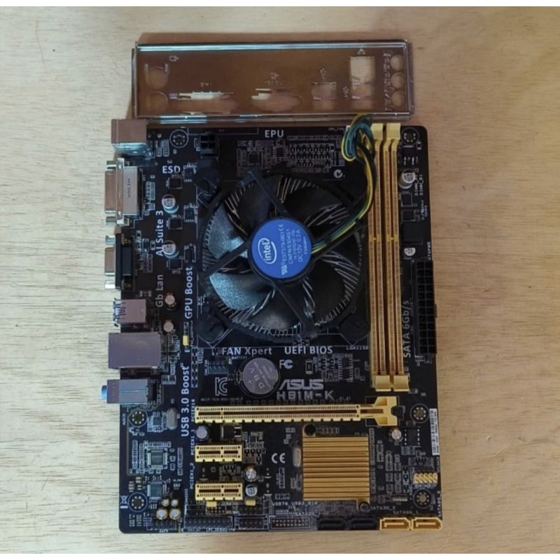 Jual PAKET CORE i5 4590 3.3ghz DAN MOBO ASUS H81 DDR3 DAN FAN INTEL ...