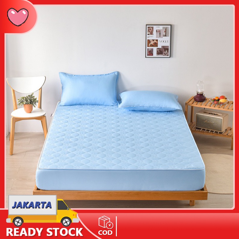Jual Warna polos Sprei Anti Air/ Sprei Protector bermotif / Sprei anti ...
