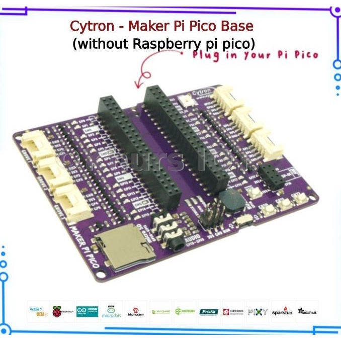 Jual >>>>>] Cytron - Maker Pi Pico Base (without Raspberry pi pico) | Shopee Indonesia