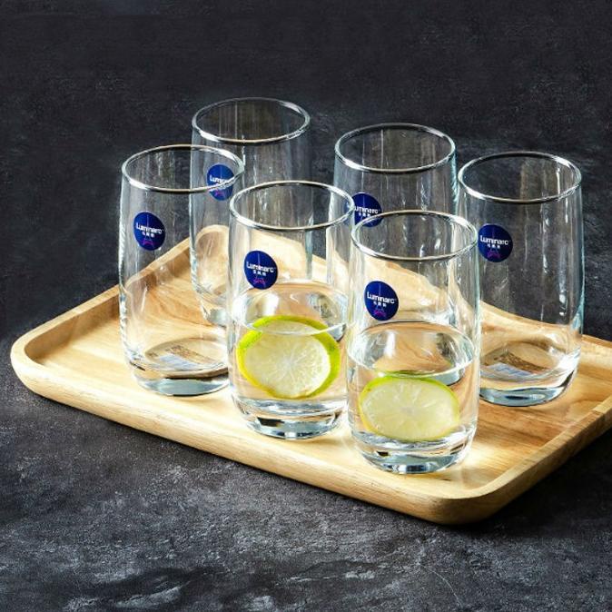 Jual 1 SET (6 PCS) GELAS LUMINARC VIGNE/GELAS KACA/GELAS SUSU/GELAS ...