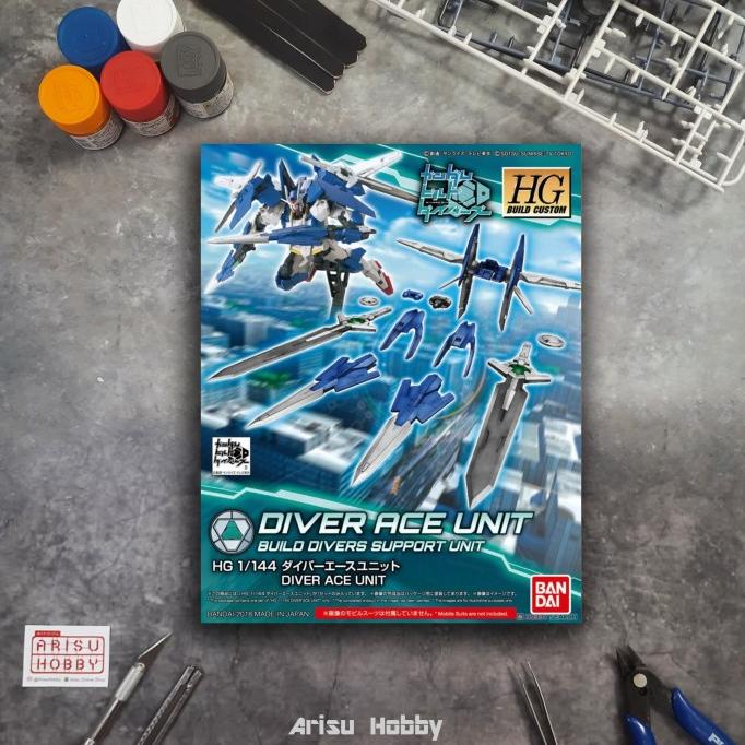 Jual HG Build Custom Diver Ace Unit Build Divers Support Unit 1/144 Bandai | Shopee Indonesia