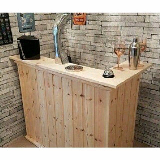 Jual Best Seller Meja Barista Minimalis Bar Kayu Jati Belanda | Shopee ...
