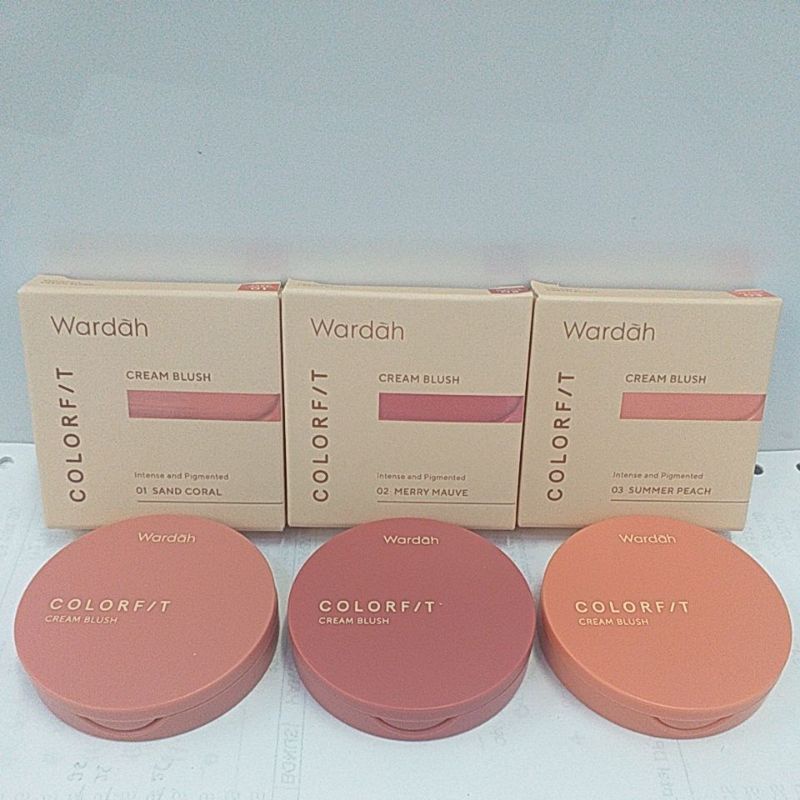 Jual WARDAH COLORFIT CREAM BLUSH 01,02,03 | Shopee Indonesia