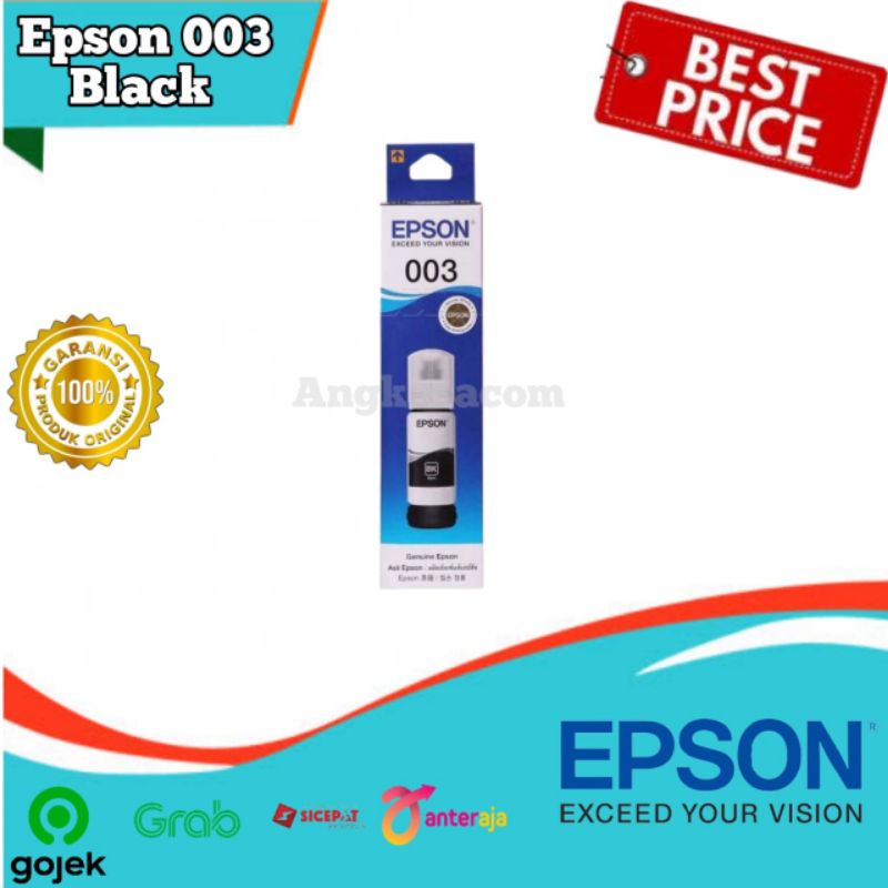 Jual Tinta Epson 003 Original (Printer L1100/L1200/L3100/L3200/L5100 ...