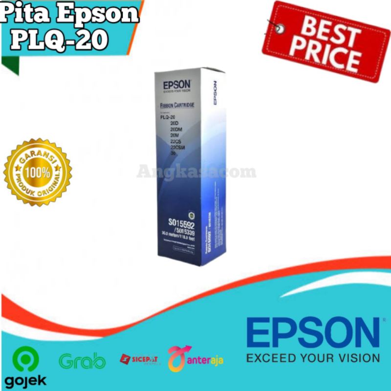 Jual Epson Ribbon Cartridge Pita Tinta PLQ-20 PLQ 20 Original | Shopee ...