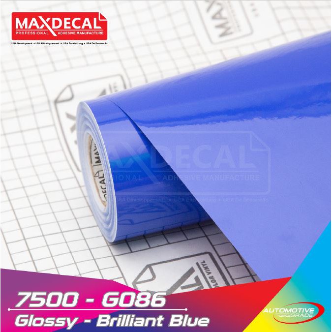 Jual Maxdecal 7500 G086 / M086, Warna Brilliant Blue (Biru Cerah ...